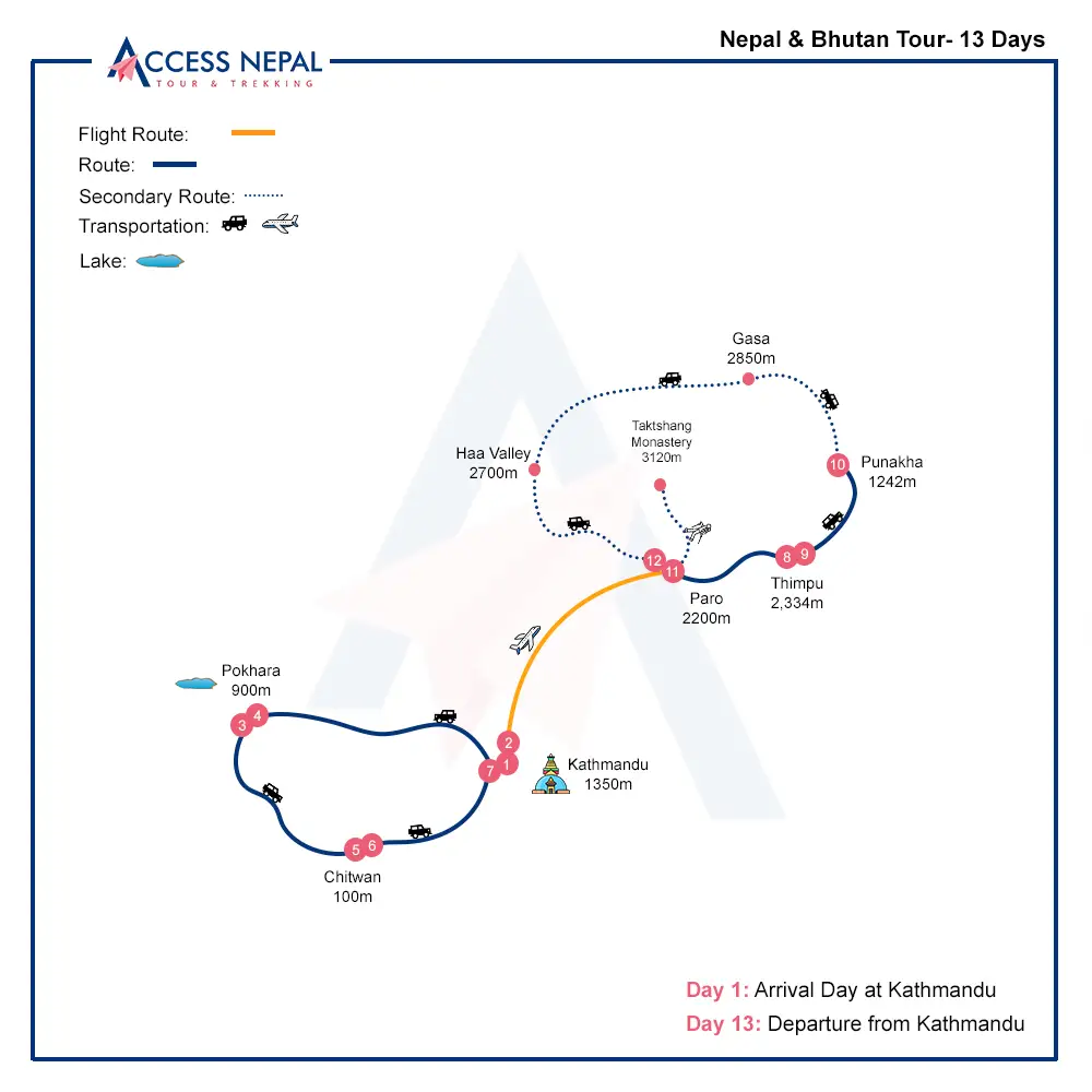 Nepal Bhutan Tour | 13 Days Multi-Country Tour (2026/2027)